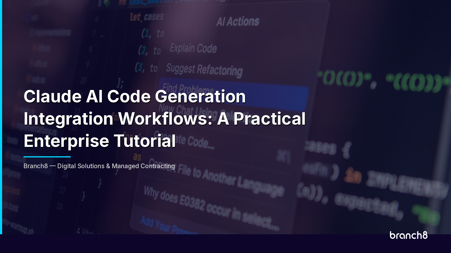 Claude AI Code Generation Integration Workflows Tutorial | Branch8